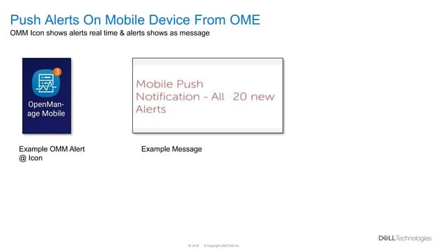 Dell emc open manage mobile "omm" feature tour | PPT