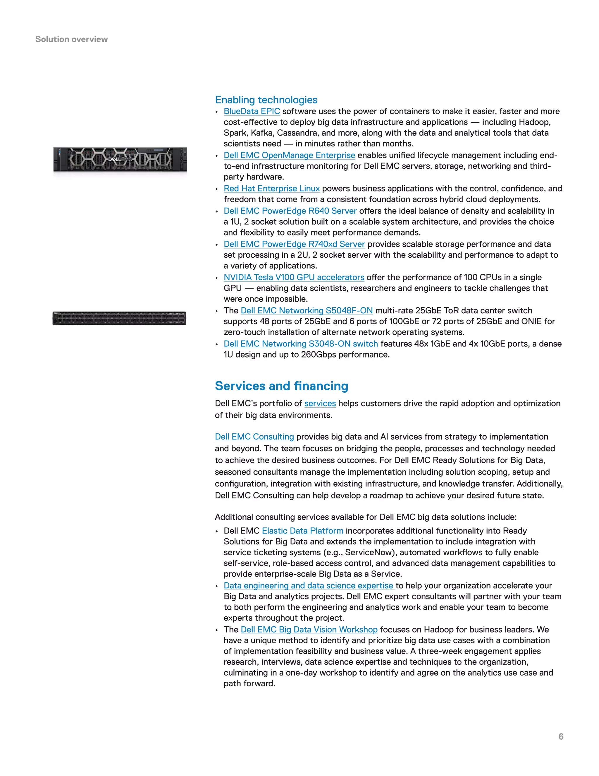 Dell EMC Ready Solutions for Big Data | PDF