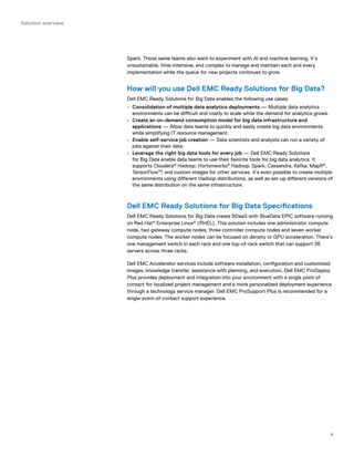 Dell EMC Ready Solutions for Big Data | PDF