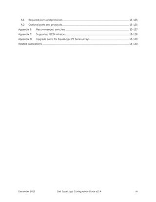 Dell equallogicconfigurationguide v13.4 | PDF