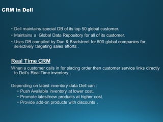 Dell ERP SCM and CRM System | PPT