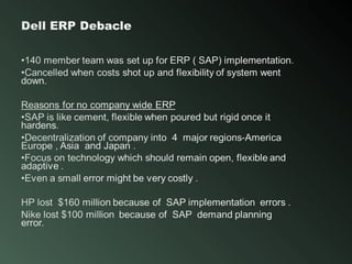 Dell ERP SCM and CRM System | PPT