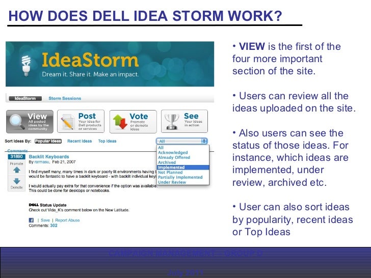 Ideastorm Dell