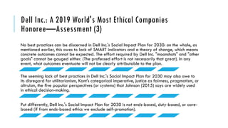 Dell Inc.: A 2019 World's Most Ethical Companies Honoree | PDF ...