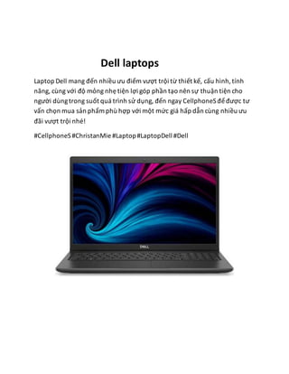 Dell laptops | DOCX