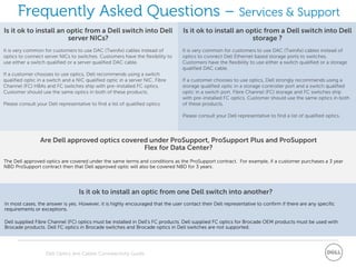 Dell networking optics and cables connectivity guide | PDF