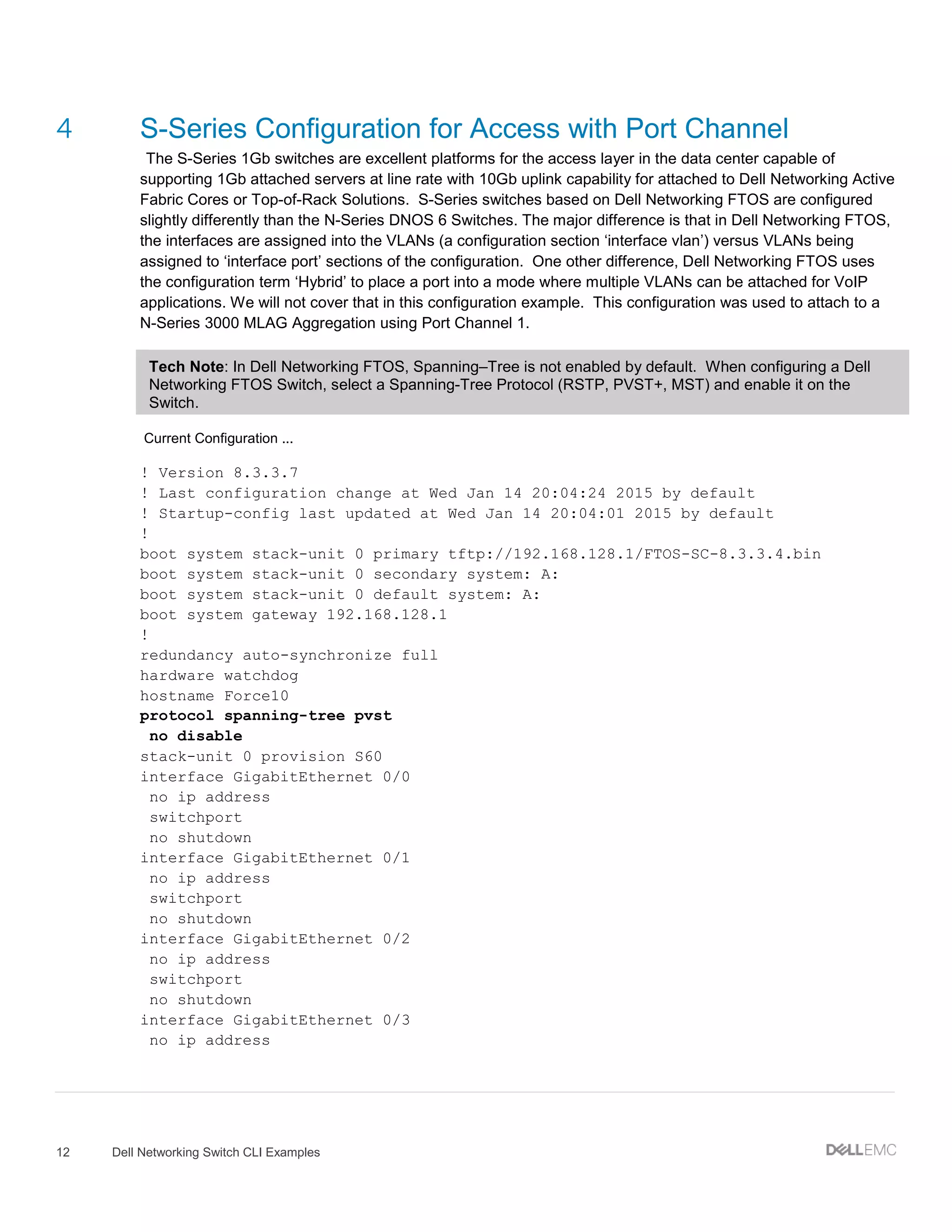 Dell Networking Switch Configuration Examples | PDF