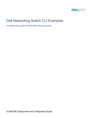 Dell Networking Switch Configuration Examples | PDF | Computer ...