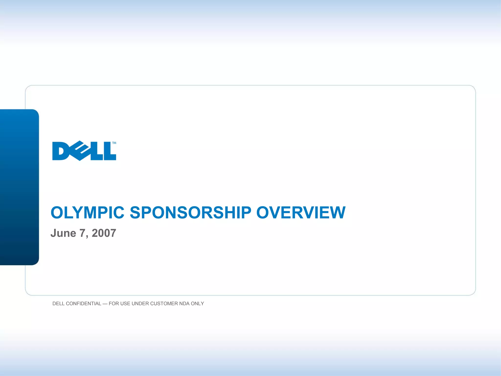 Dell Olympic Overview | PPT