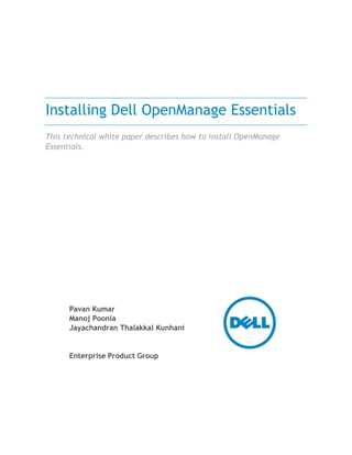 Dell open manage essentials install | PDF | Databases | Computer ...