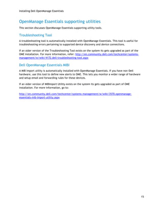 Dell open manage essentials install | PDF | Databases | Computer ...