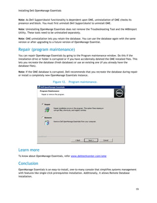 Dell open manage essentials install | PDF | Databases | Computer ...