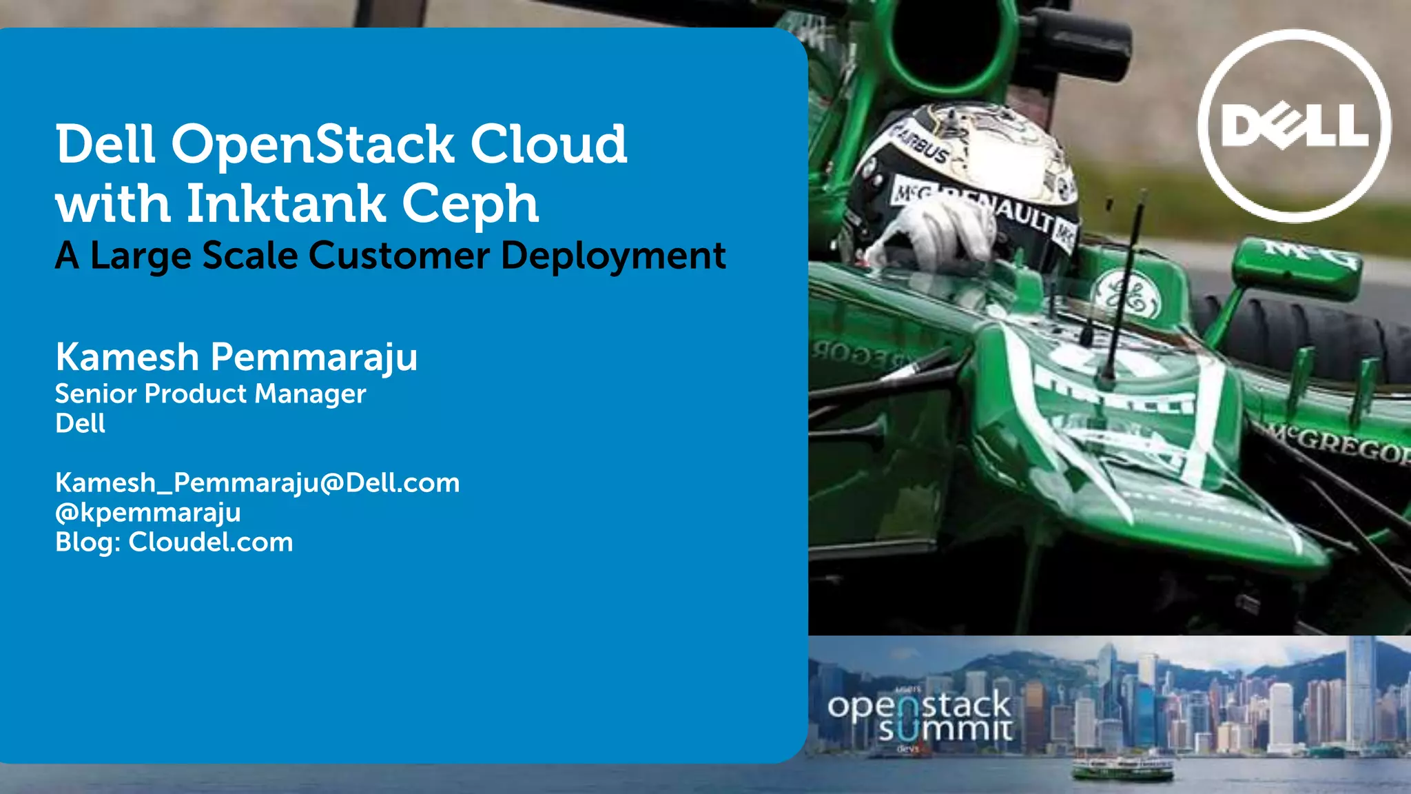 Dell openstack cloud with inktank ceph – large scale customer deployment | PPT