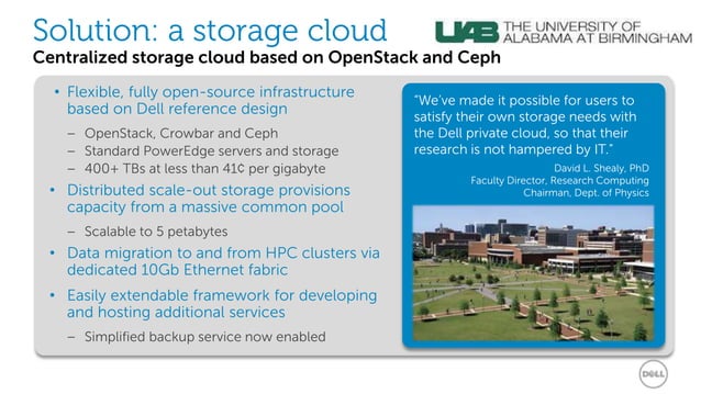 Dell openstack cloud with inktank ceph – large scale customer ...