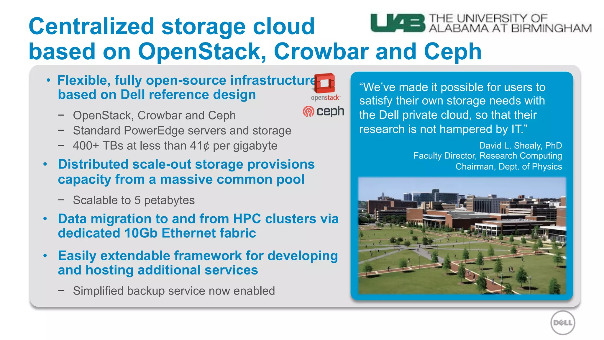 OpenStack in Action 4! Patrick Hamon - Architectures of reference for OpenStack, Dell Crowbar | PPT