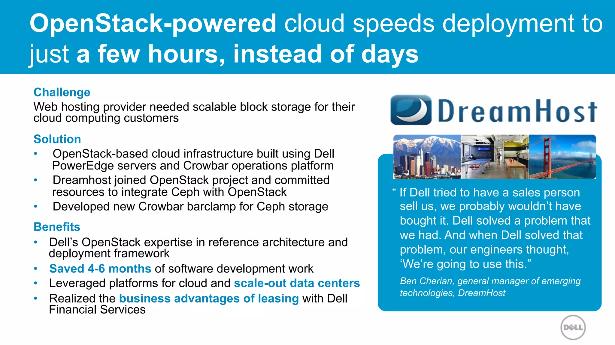 OpenStack in Action 4! Patrick Hamon - Architectures of reference for ...
