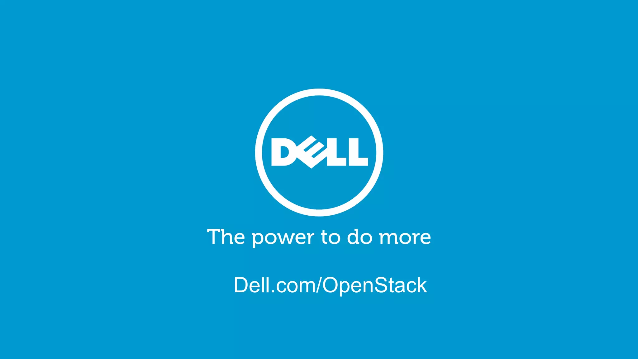 OpenStack in Action 4! Patrick Hamon - Architectures of reference for OpenStack, Dell Crowbar | PPT