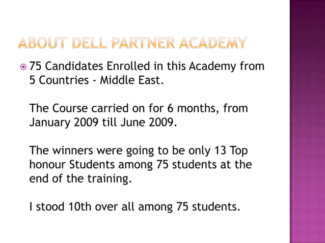 Dell Partner Academy Presentation | PPTX