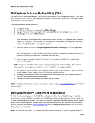 Dell PowerEdge Deployment Guide | PDF