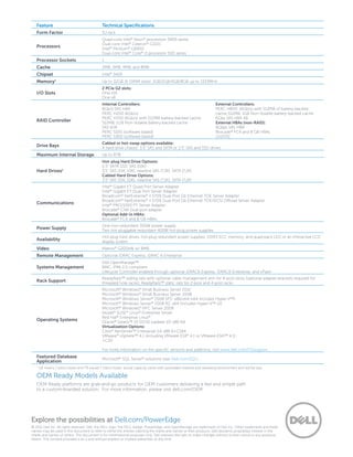 Dell power edge r310_spec_sheet | PDF