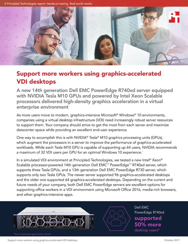 Support more workers using graphics-accelerated VDI desktops | PDF | Desktops | Computing
