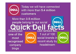 Dell IdeaStorm by James Gibb - SMU2, Glasgow 9/6/11 | PPT