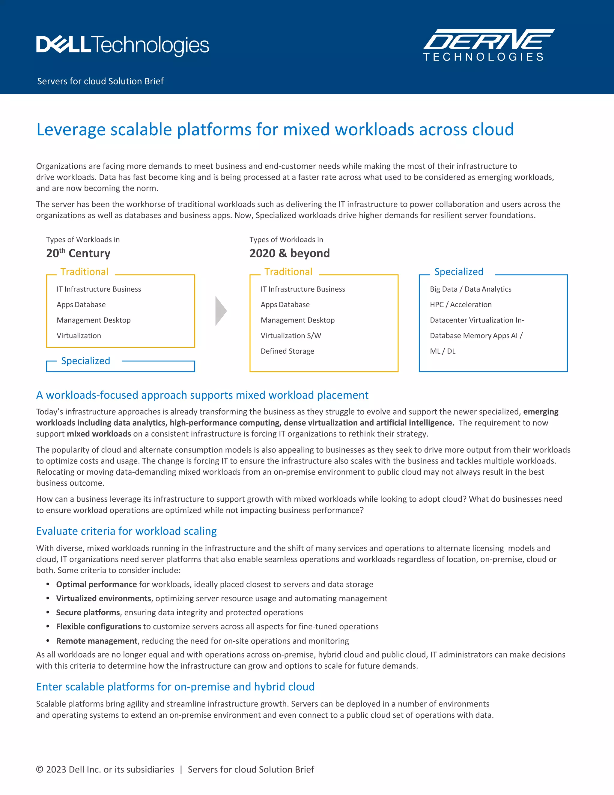Dell Scalable Server Platforms | PDF