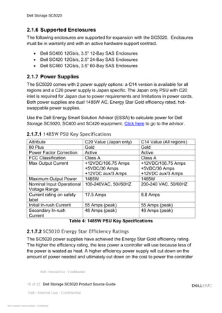 Dell storage sc5020_Guia de Producto | PDF