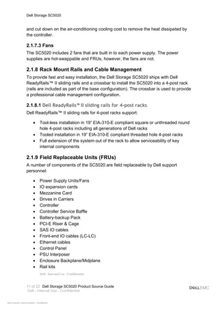 Dell storage sc5020_Guia de Producto | PDF