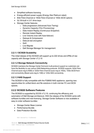 Dell storage sc5020_Guia de Producto | PDF