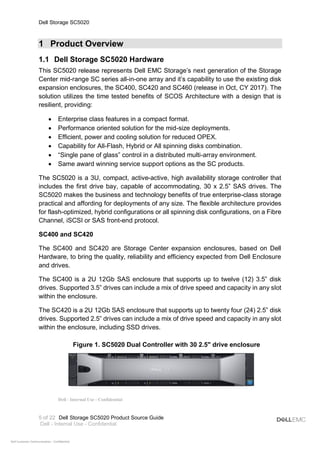 Dell storage sc5020_Guia de Producto | PDF