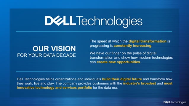 Dell Technologies - Company and Portfolio Introduction in 20 Minutes ...