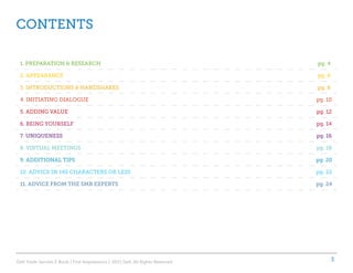 Dell Trade Secrets - How to make a great first impression | PPT