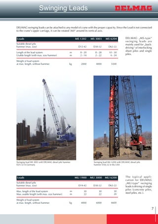 Delmag Pile Driving Equipment | PDF