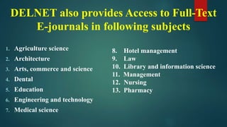 DELNET by Gaurav Boudh | PPTX