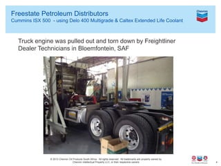 Delo 400 with isosyn technology saf proof of performance deck cummins ...