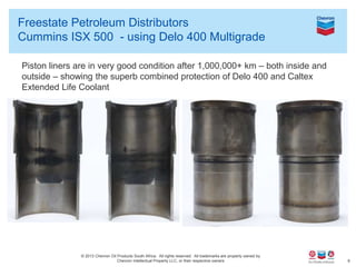 Delo 400 with isosyn technology saf proof of performance deck cummins ...