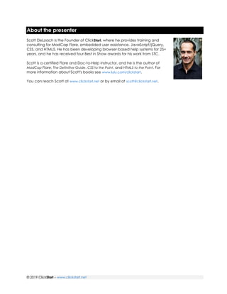 Enhancing MadCap Flare HTML5 Responsive Layout and Design - MadWorld ...