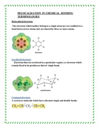 Delocalization in chemical bonding | DOCX