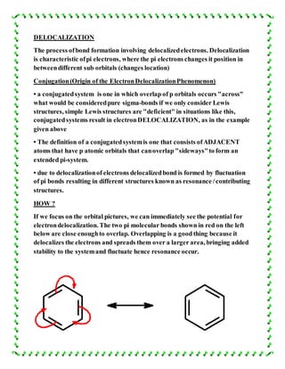 Delocalization in chemical bonding | DOCX