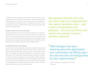 Evolution of the CRM : the Digital CRM | PDF