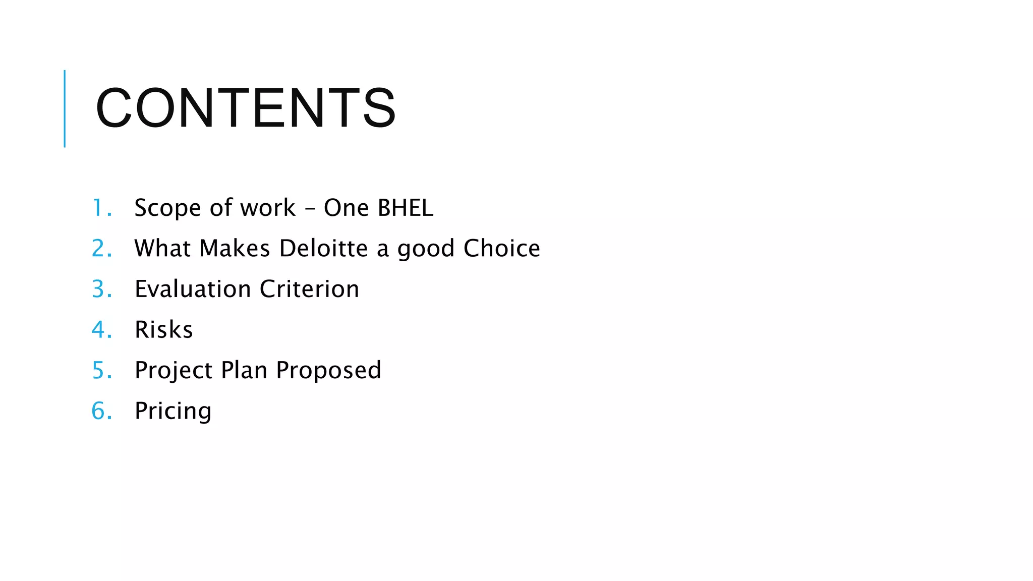 Deloitte bhel rfp | PPTX