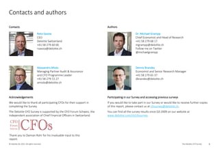 The Deloitte CFO Survey Switzerland – First half-year 2023 | PPT