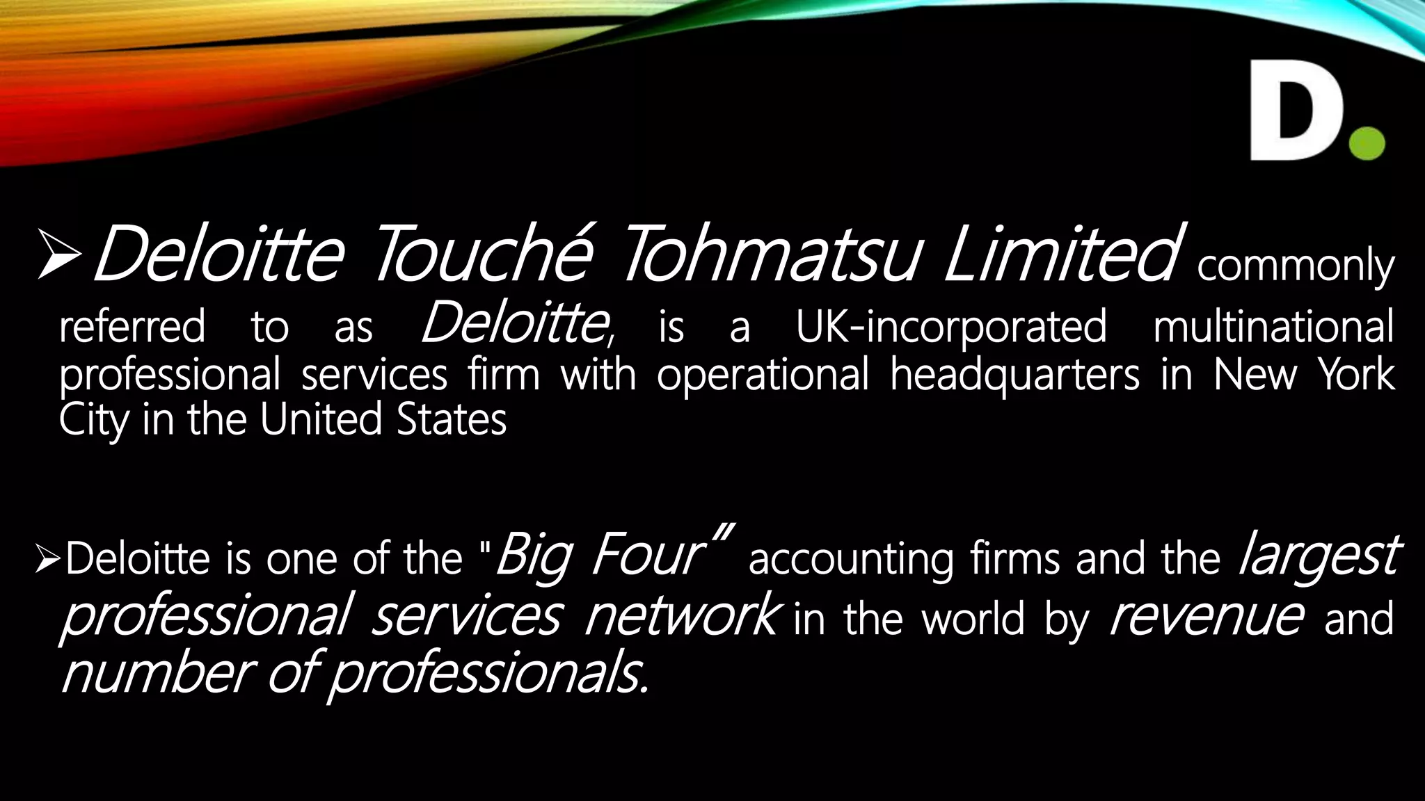 Deloitte presentation | PPTX