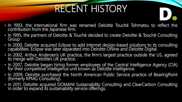 Deloitte presentation | PPTX | Business Accounting & Finance | Business