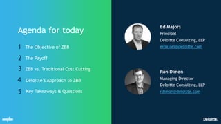 Anaplan and Deloitte webinar: The fundamentals of zero-based budgeting ...