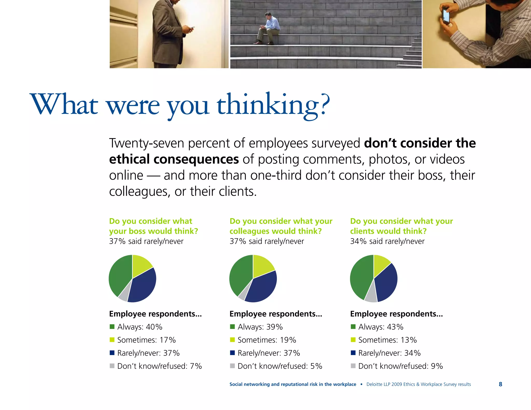 Deloitte 2009 Ethics Workplace Survey | PPT