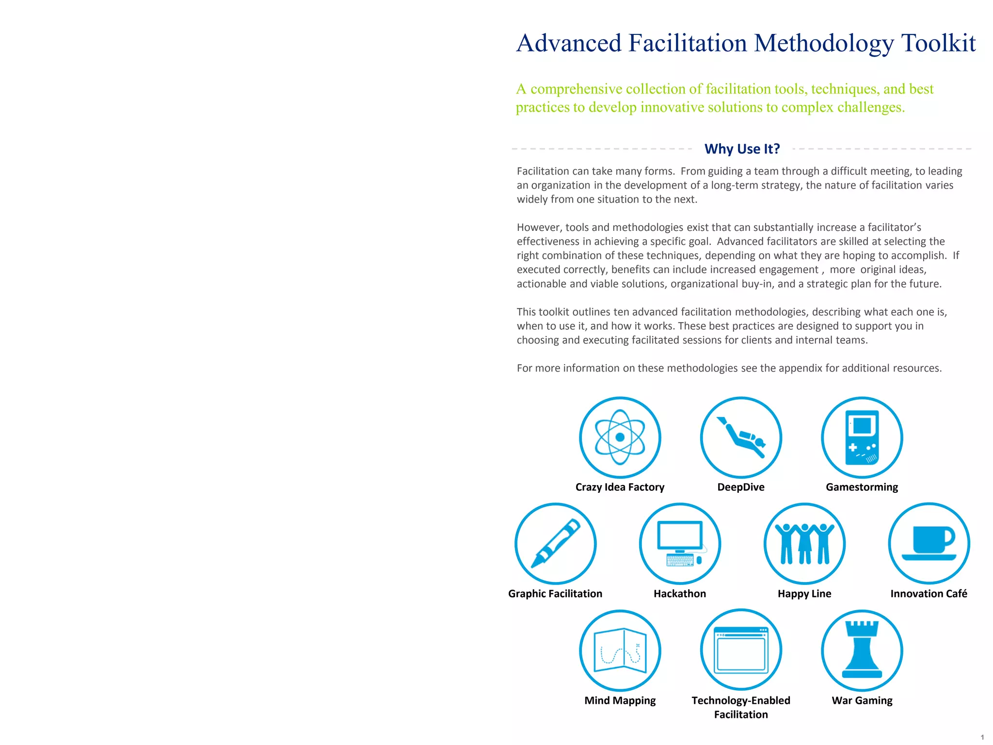 Deloitte Advanced Facilitation Toolkit | PDF