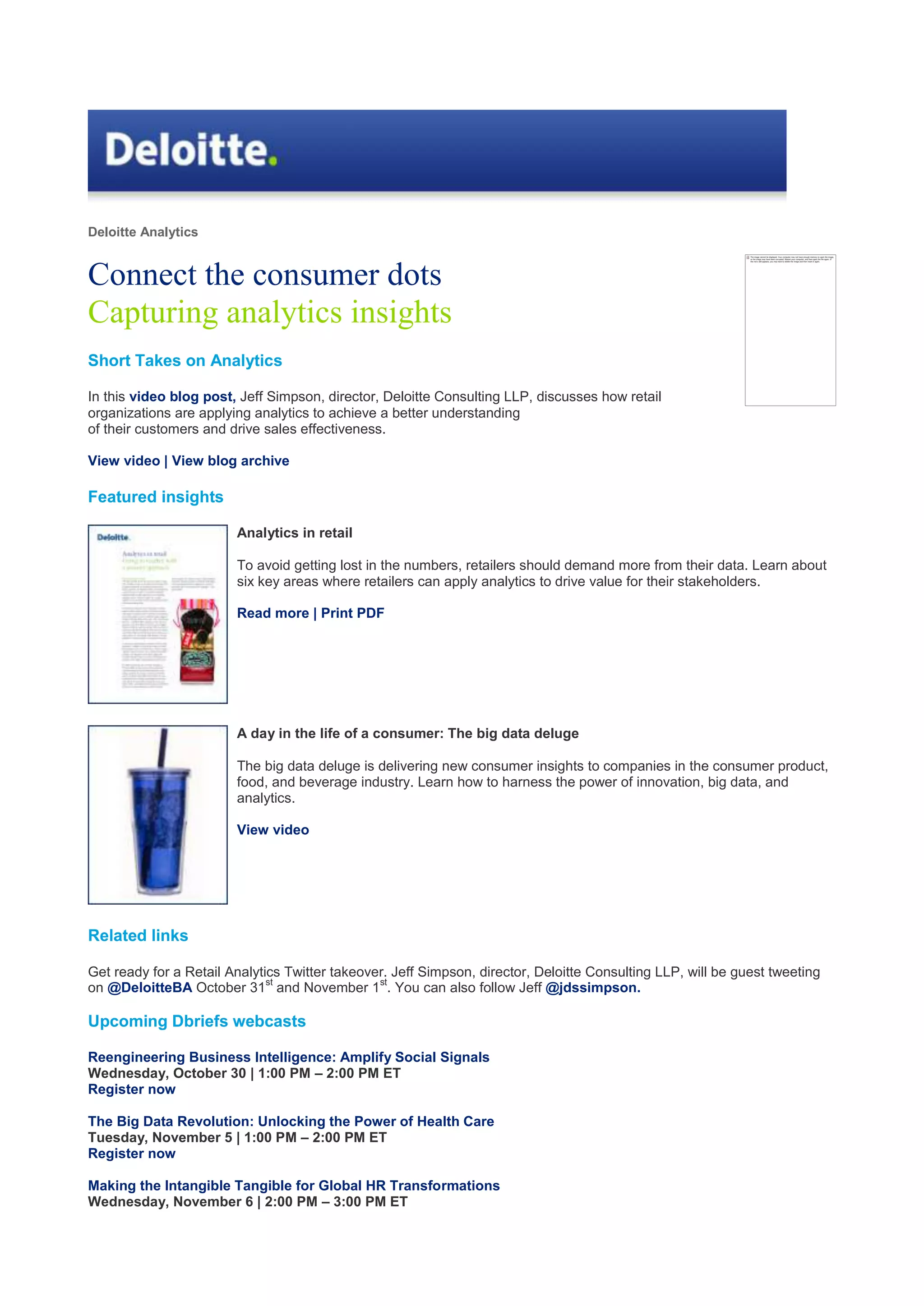 Deloitte analytics | PDF