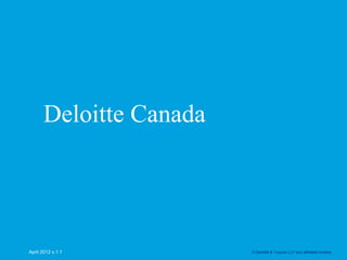 Deloitte Canada - Consulting Practice | PPTX